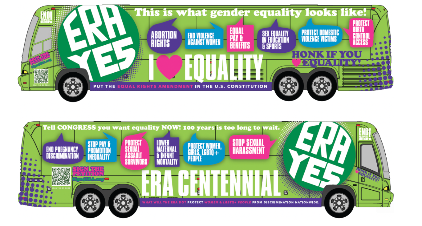 Feminist Majority co-hosts Seneca Falls bus send off - Feminist ...